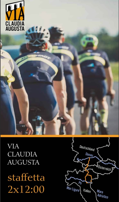 Staffetta in bici da corsa lungo la Via Claudia Augusta più veloce dell ...